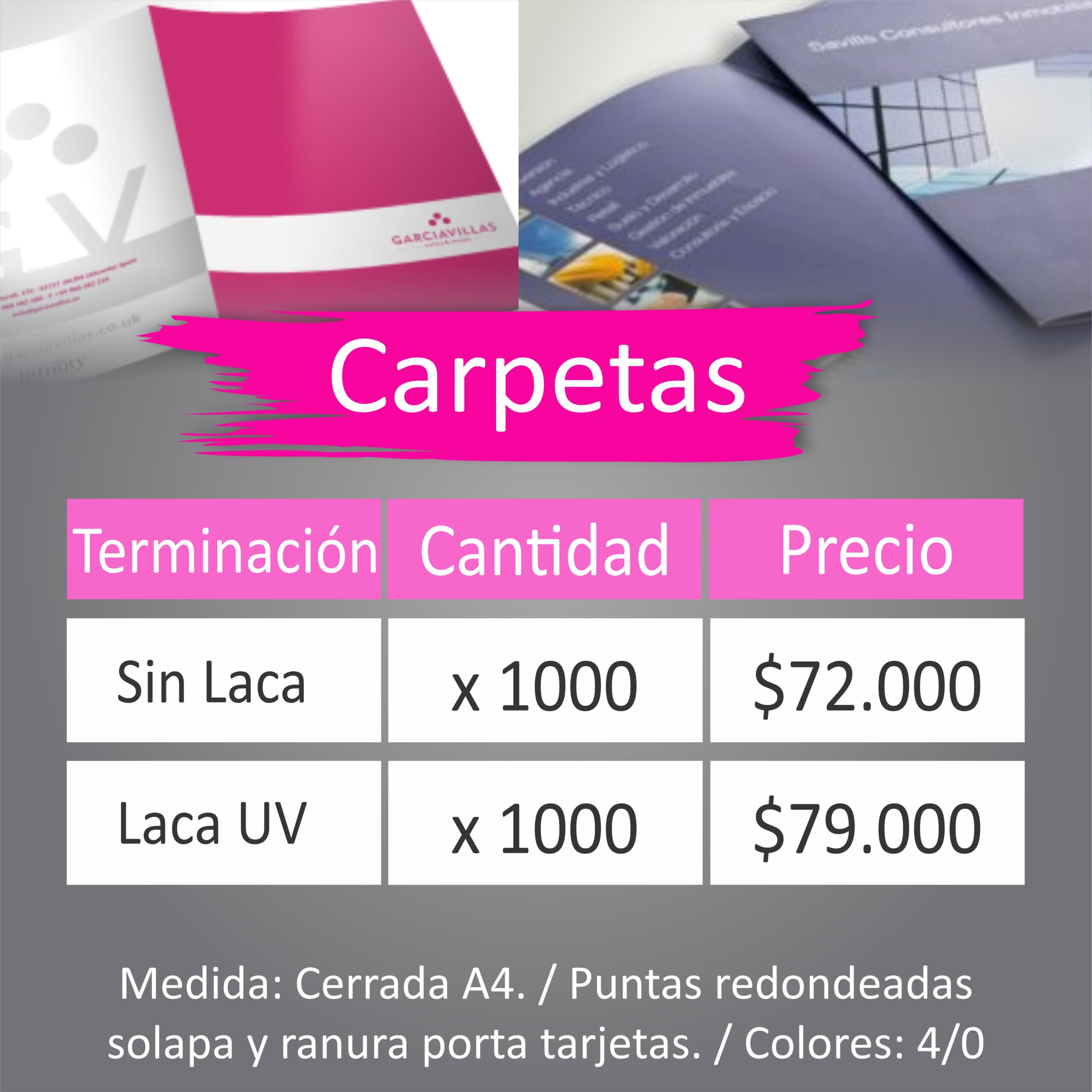 Carpetas - Mega Imprenta