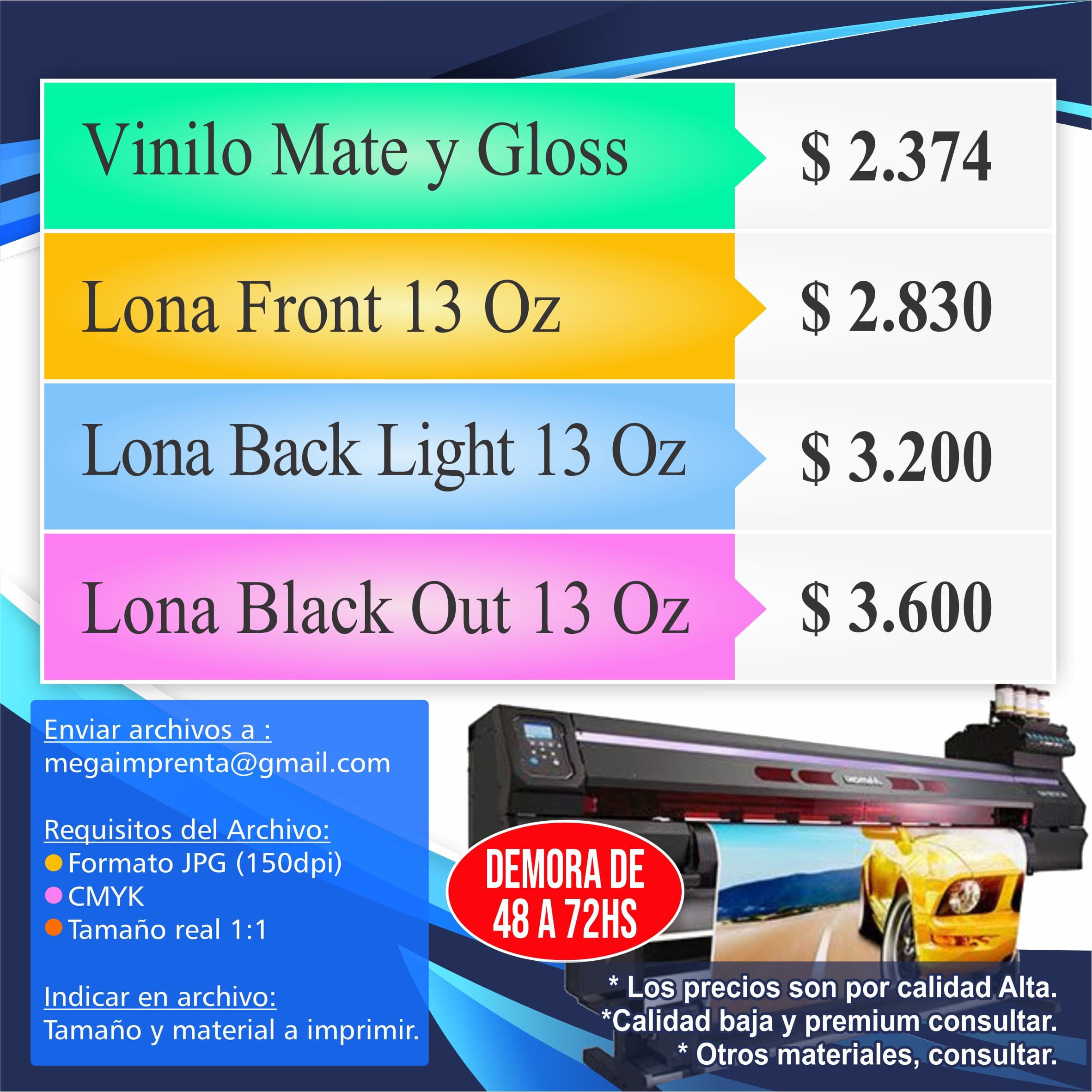 Plotter - Mega Imprenta